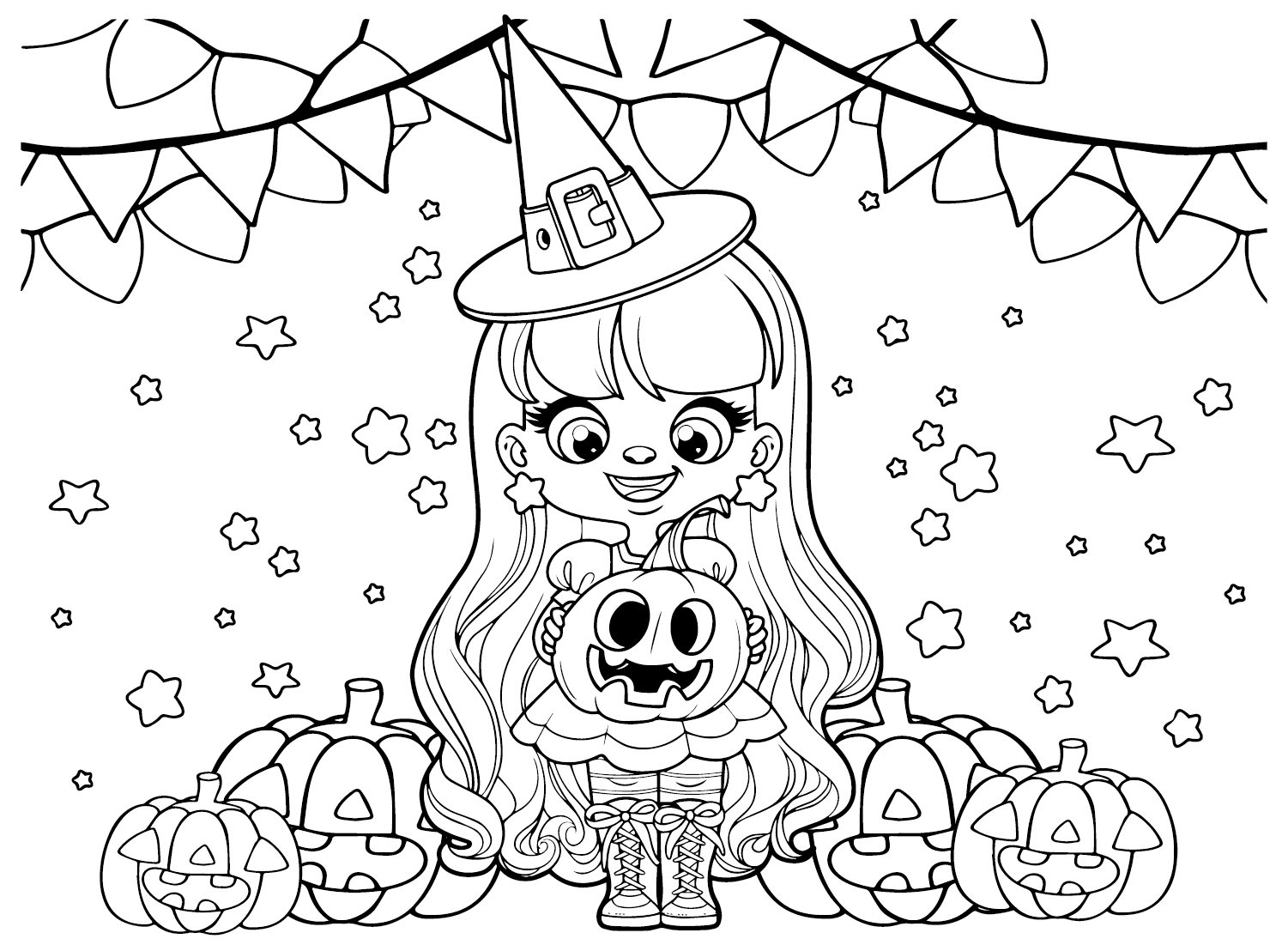 Halloween Costume Coloring Page PDF Free Printable Coloring Pages