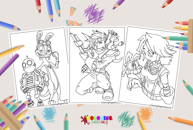 20+ Jak and Daxter Coloring Pages - Free Printable PDF & Online Coloring