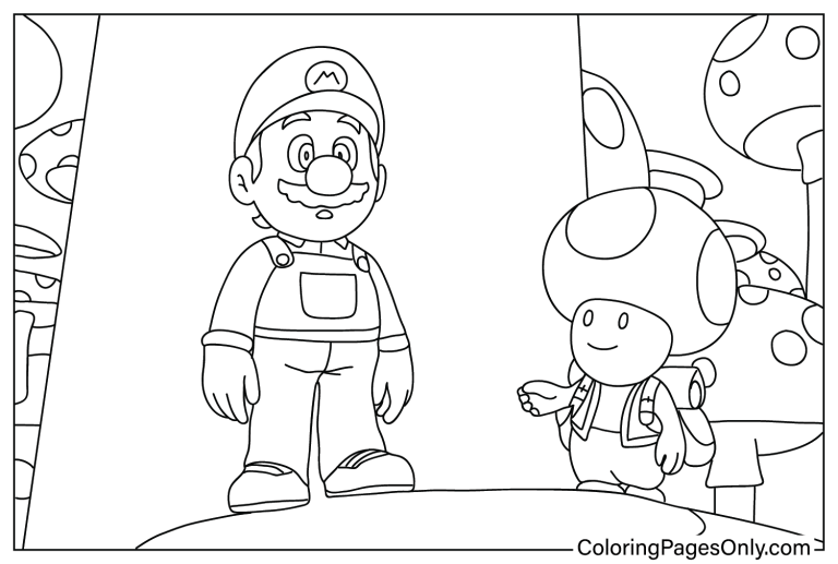 Super Mario Bros. Movie Coloring Pages - Free Printable PDF & Online ...