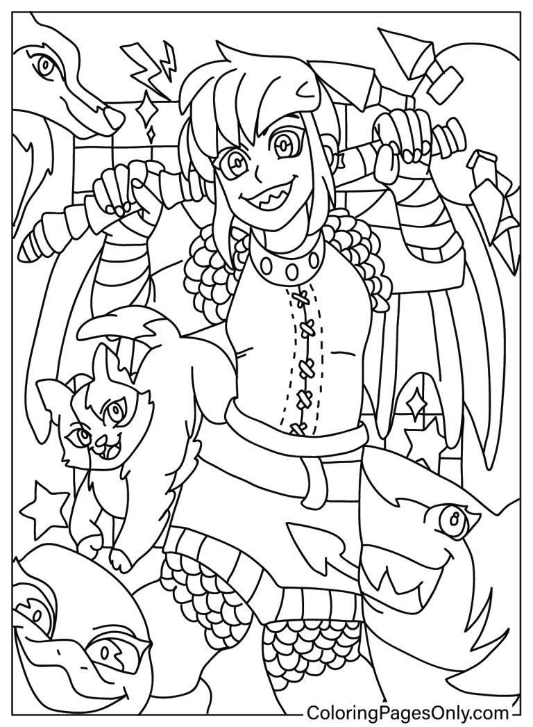 Nimona Coloring Pages - Free Printable PDF & Online Coloring
