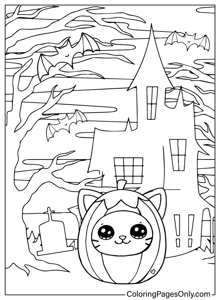 28 Free Printable Squishmallow Halloween Coloring Pages