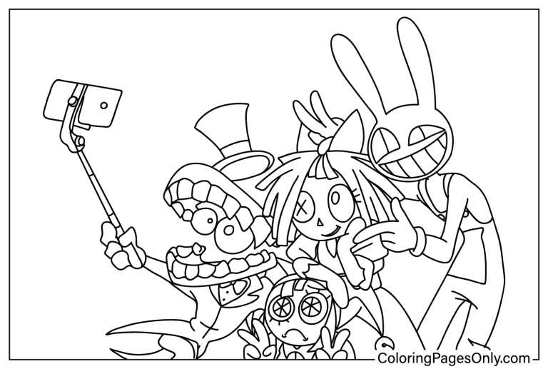 70+ The Amazing Digital Circus Coloring Pages - Free Printable PDF ...