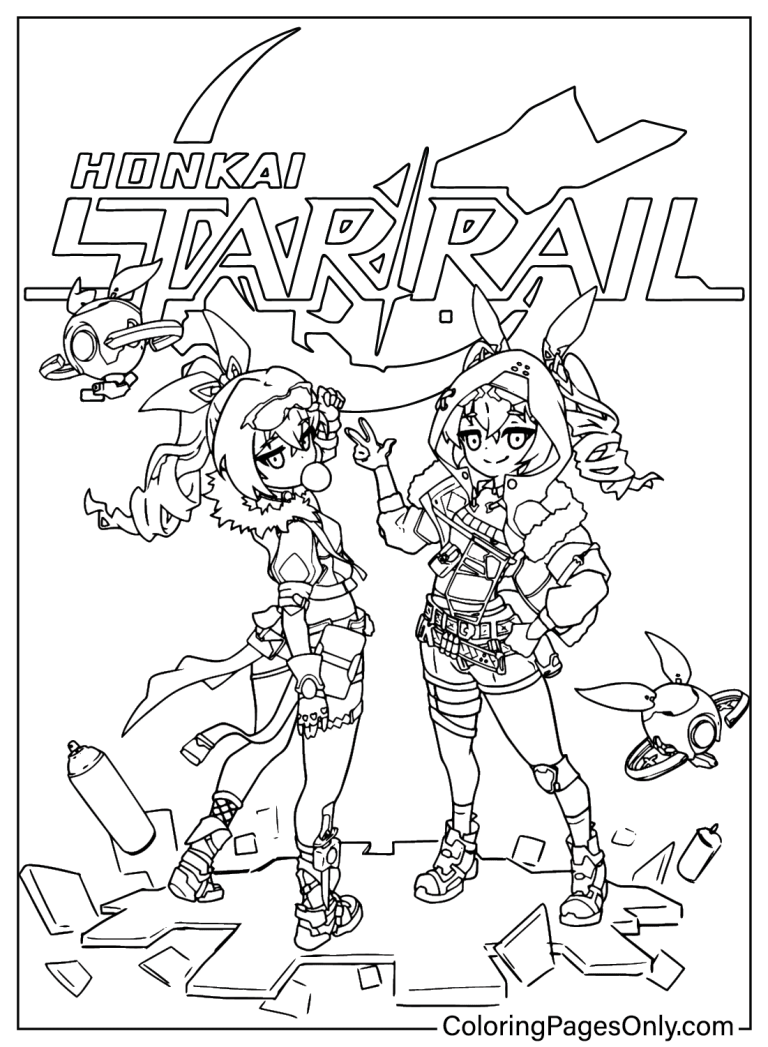 20+ Honkai: Star Rail Coloring Pages - Free Printable PDF & Online Coloring