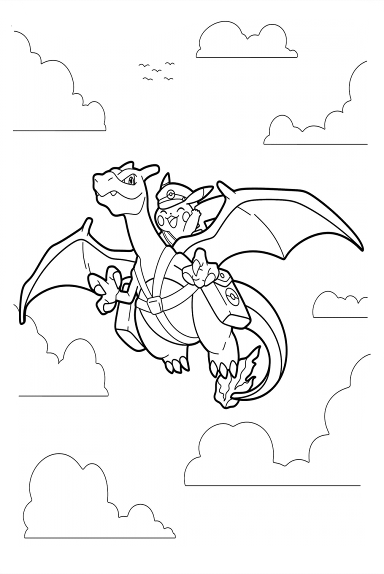 Charizard Coloring Pages - Free Printable Coloring Pages