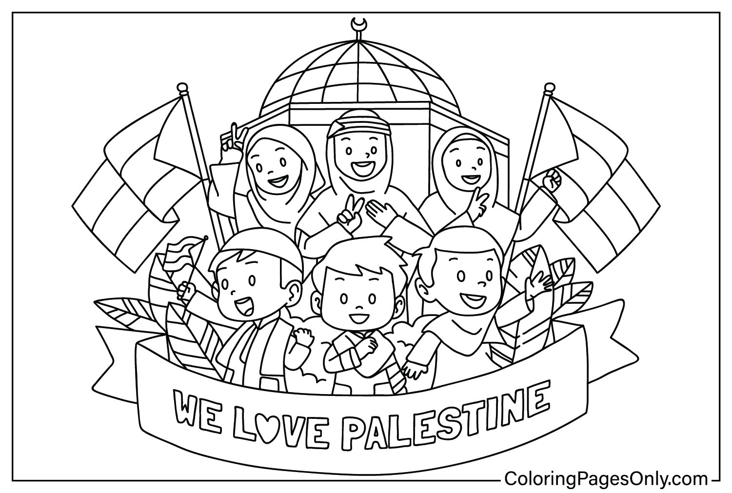 Palestine Coloring Free Printable Coloring Pages