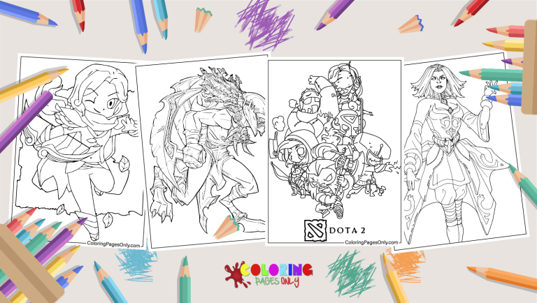 20+ Dota 2 Coloring Pages - Free Printable PDF & Online Coloring