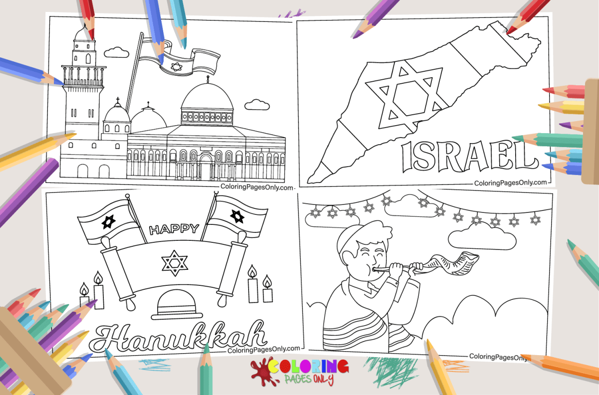 30+ Israel Coloring Pages - Free Printable PDF, JPG, PNG & Online Coloring