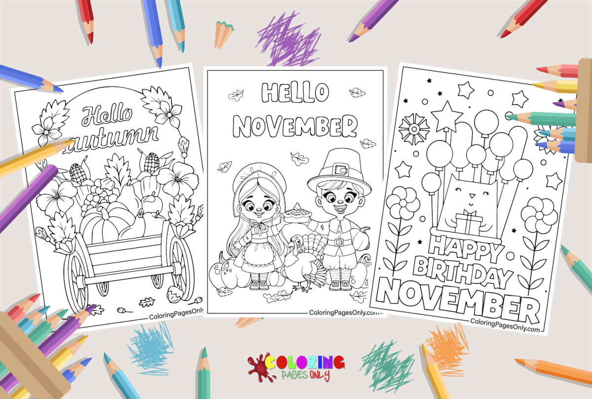 63 Free Printable November Coloring Pages