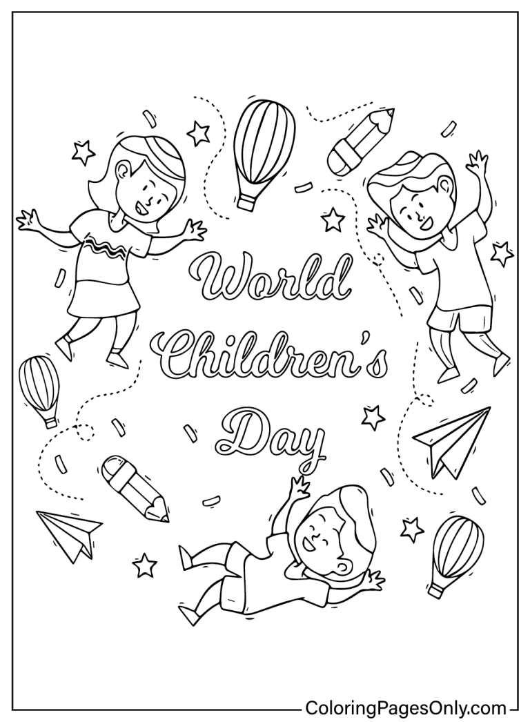Children's Day Coloring Pages - Free Printable Coloring Pages