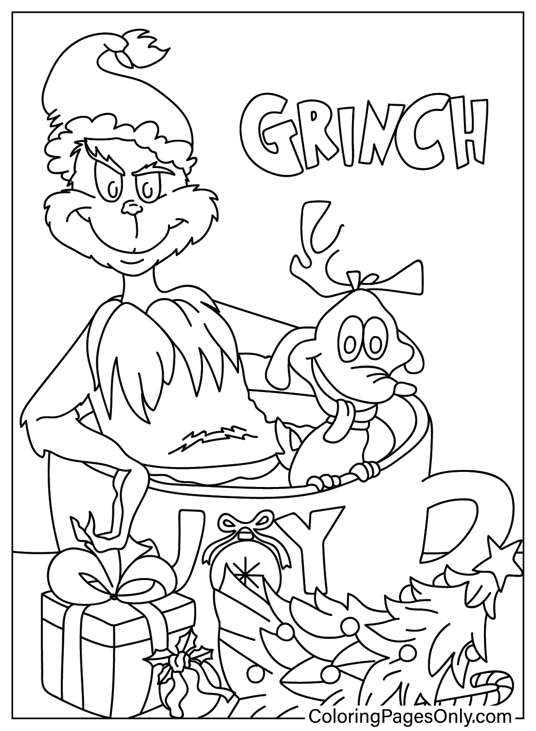 Grinch Coloring Pages Free Printable Prntbl ieolayaherrera edu co