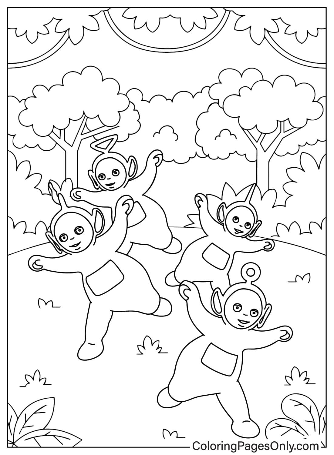 Teletubbies Malvorlagen Teletubbies Malvorlagen