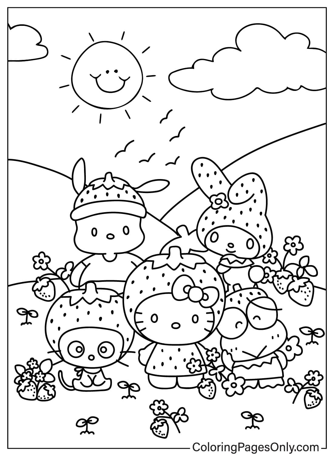 Hello Kitty Valentine Printables 76 Printable Sanrio Coloring Pages For ...