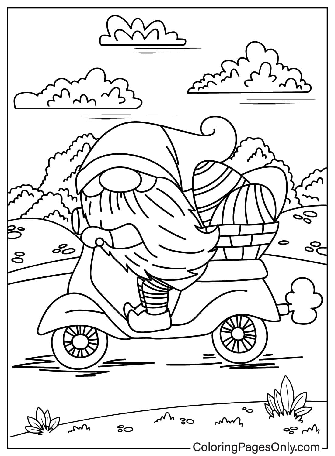 Printable Easter Gnome Coloring Page Free Printable Coloring Pages Printable Easter Gnome Coloring Page Free Printable Coloring Pages