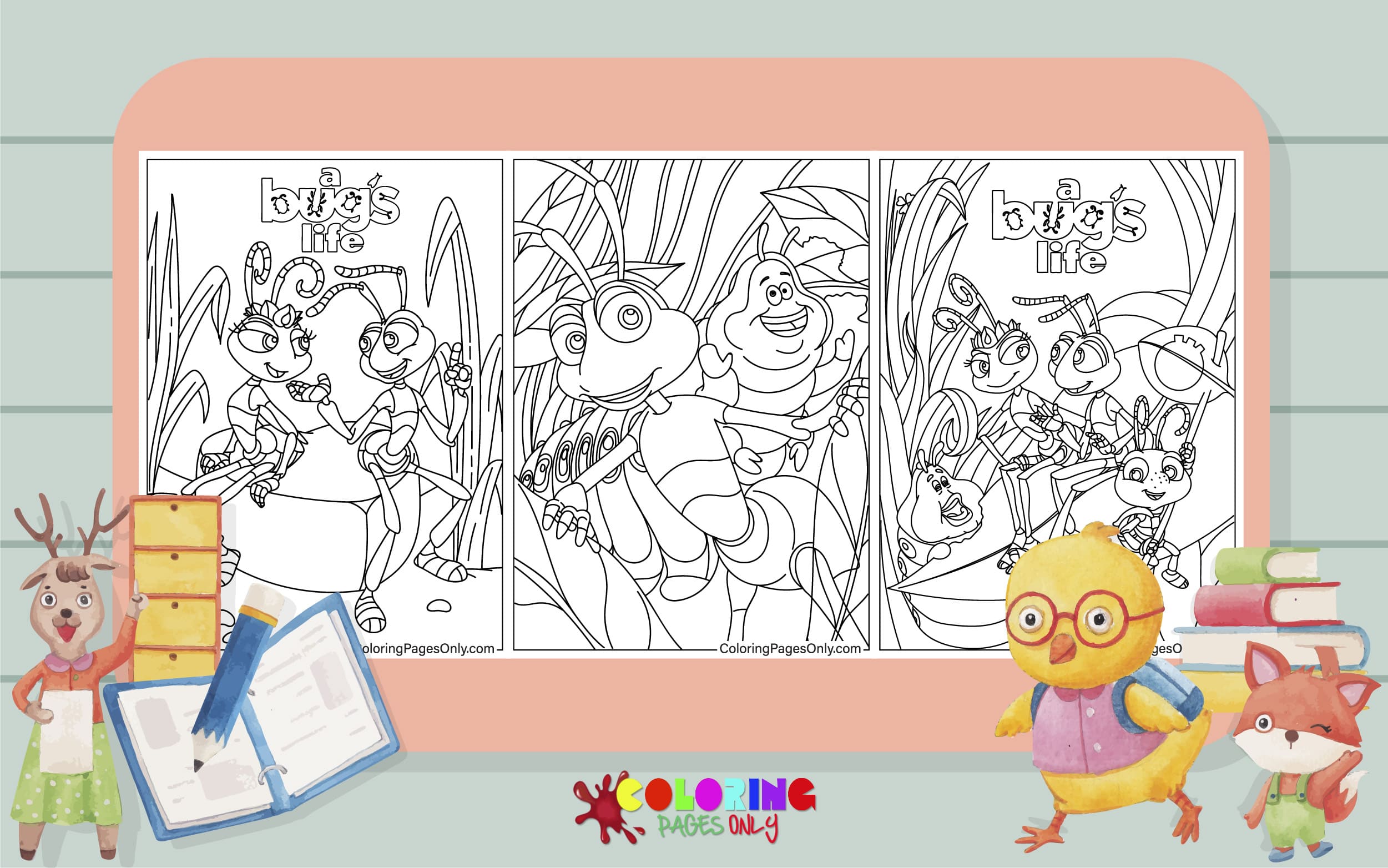 31 A Bug's Life Coloring Pages - ColoringPagesOnly.com