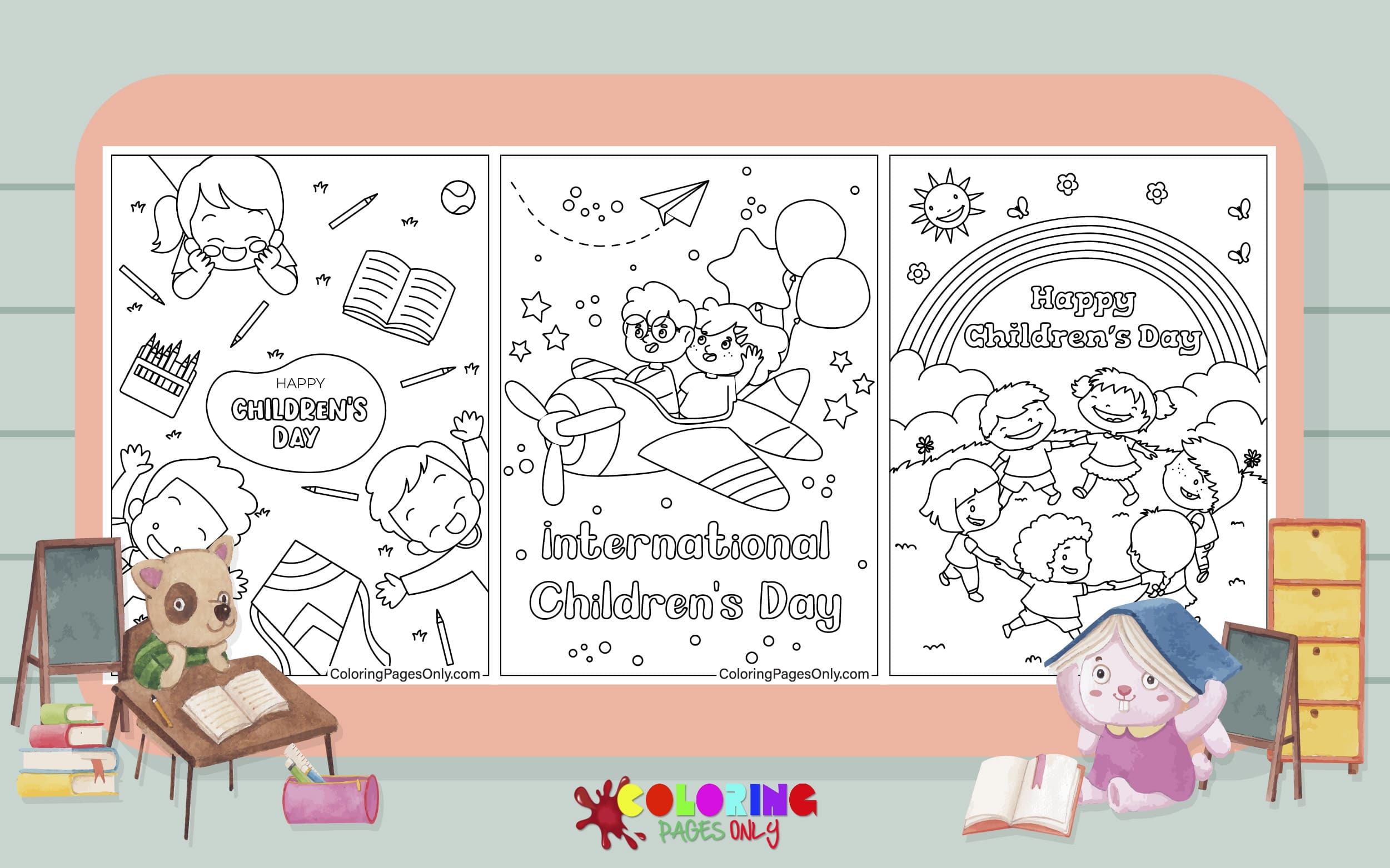 57 Children's Day Coloring Pages - ColoringPagesOnly.com