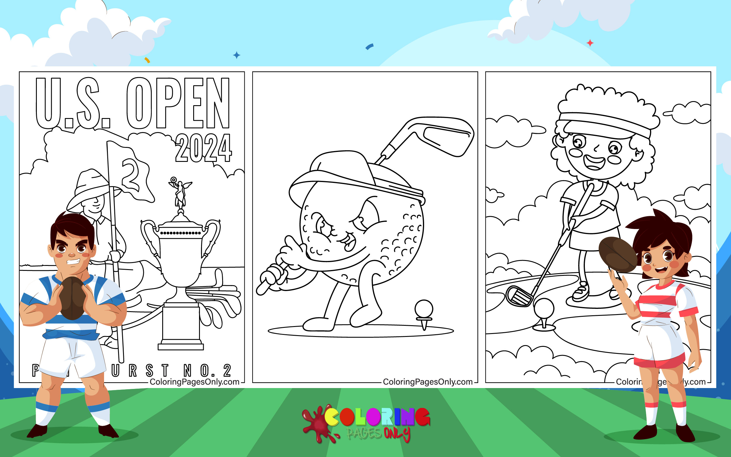 63 Golf Coloring Pages - ColoringPagesOnly.com