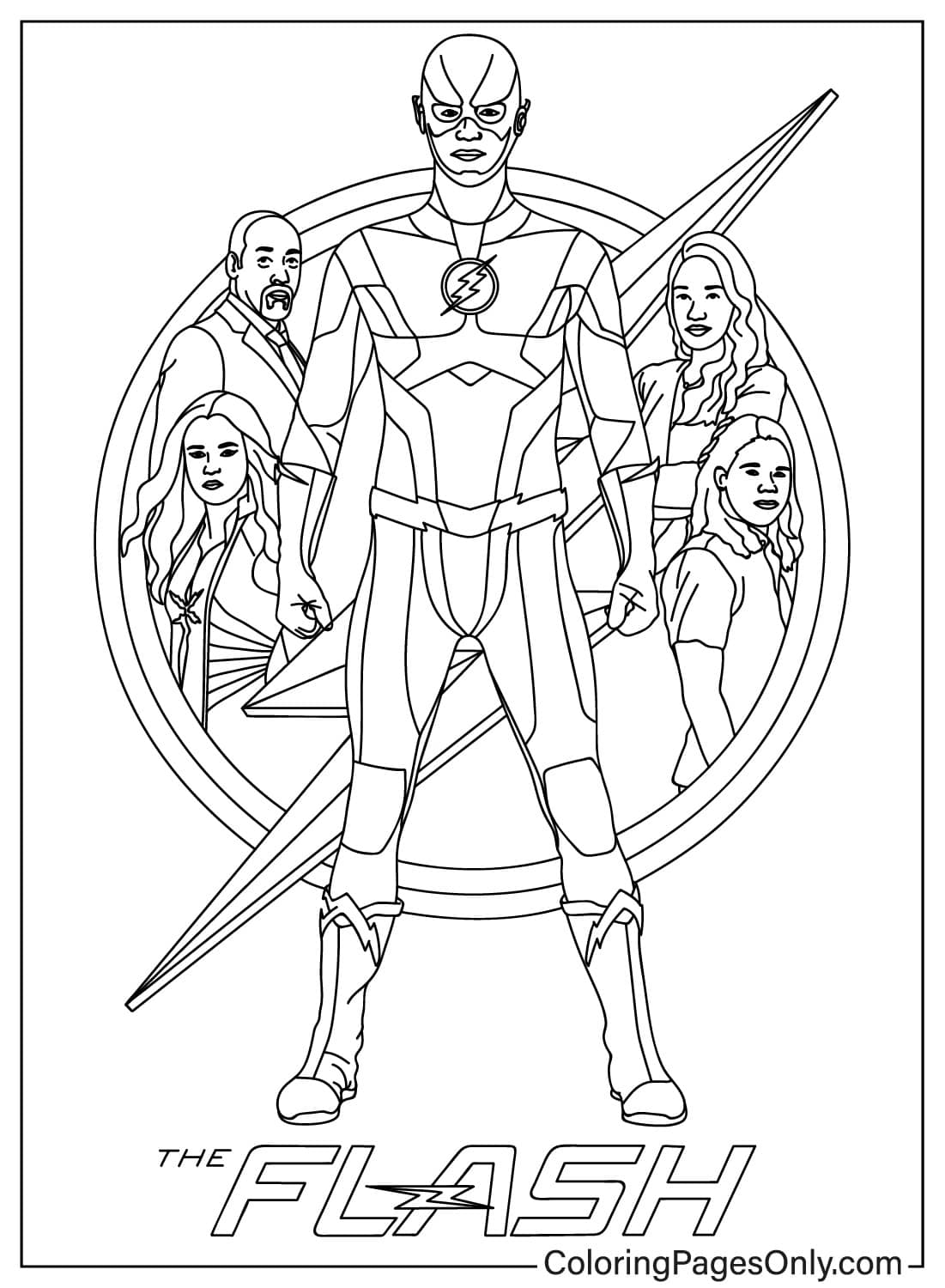 The Flash Coloring Pages Cwc23 Infoupdate The Flash Coloring Pages Cwc23 Infoupdate