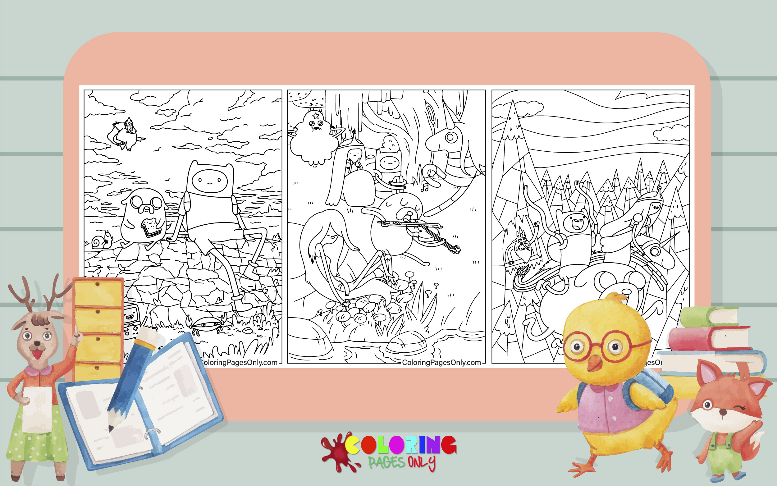 45 Adventure Time Coloring Pages - ColoringPagesOnly.com
