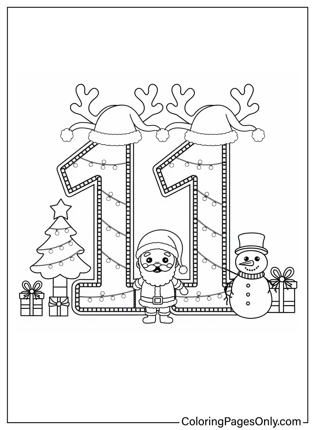 Number 11 Coloring