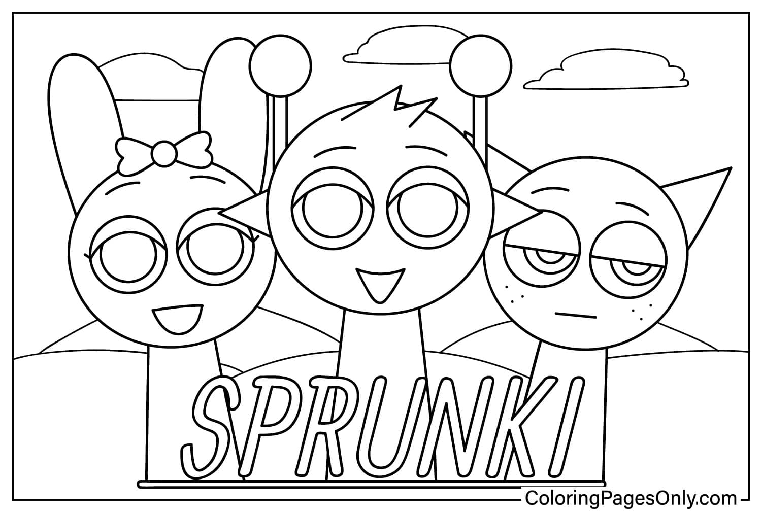 20 Sprunki Coloring Pages Free Printable PDF Online Coloring 20 Sprunki Coloring Pages Free Printable PDF Online Coloring