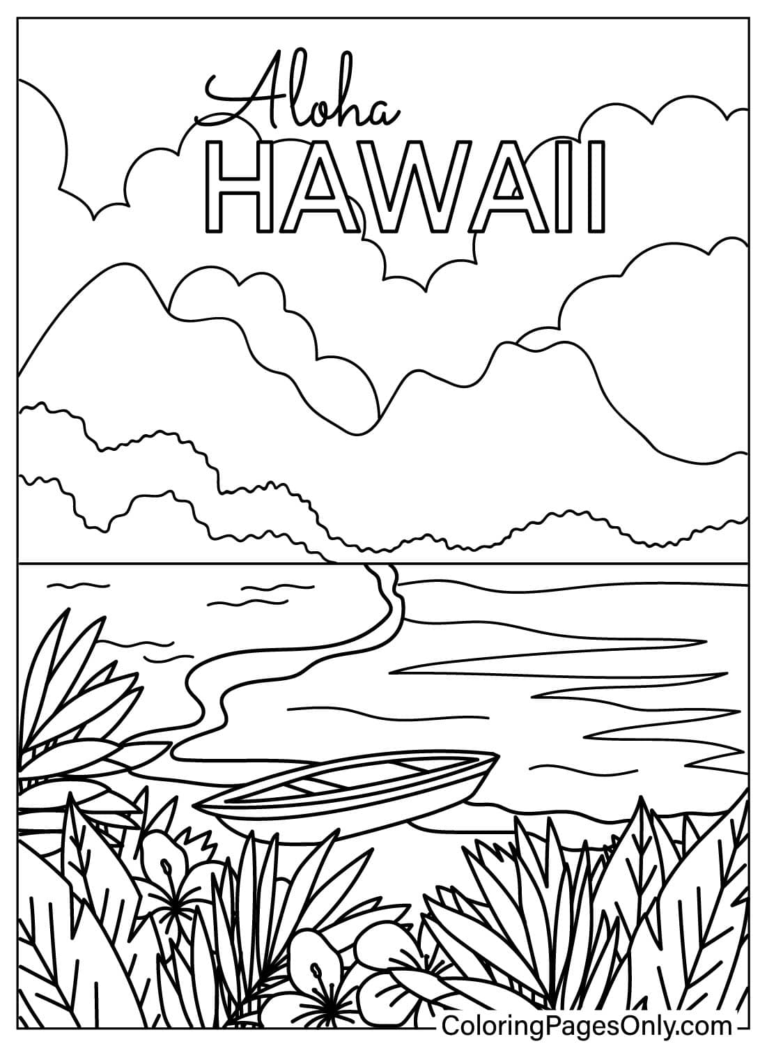 30 Hawaii Coloring Pages Free Printable PDF Online Coloring 30 Hawaii Coloring Pages Free Printable PDF Online Coloring