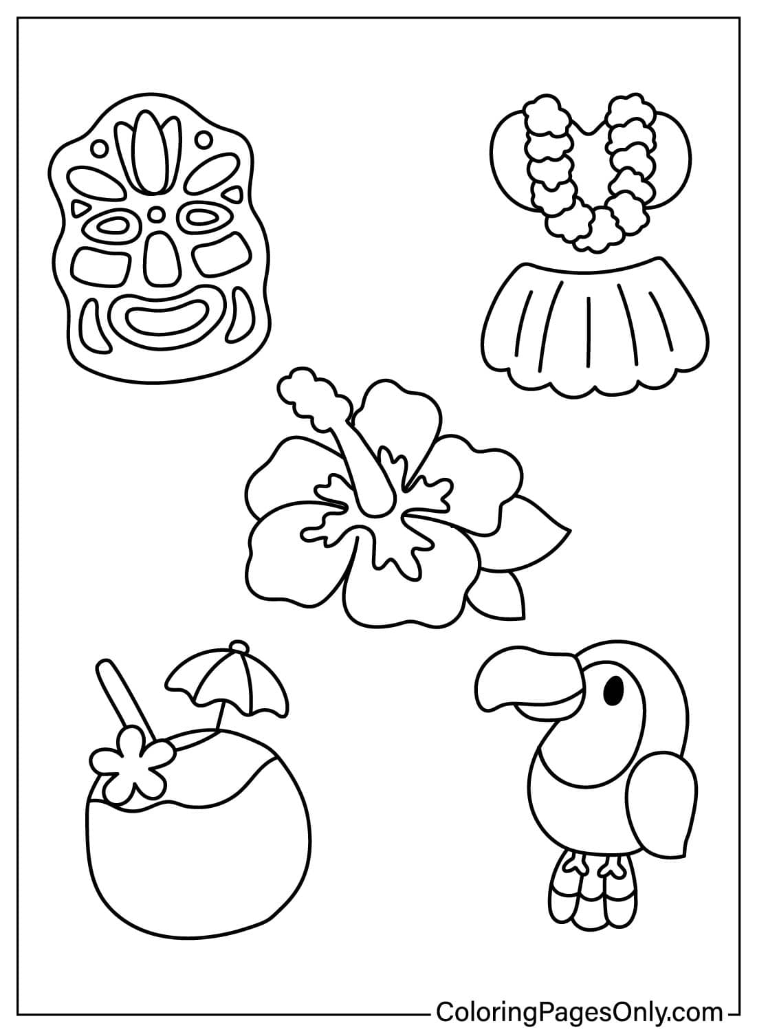 30 Hawaii Coloring Pages Free Printable PDF Online Coloring