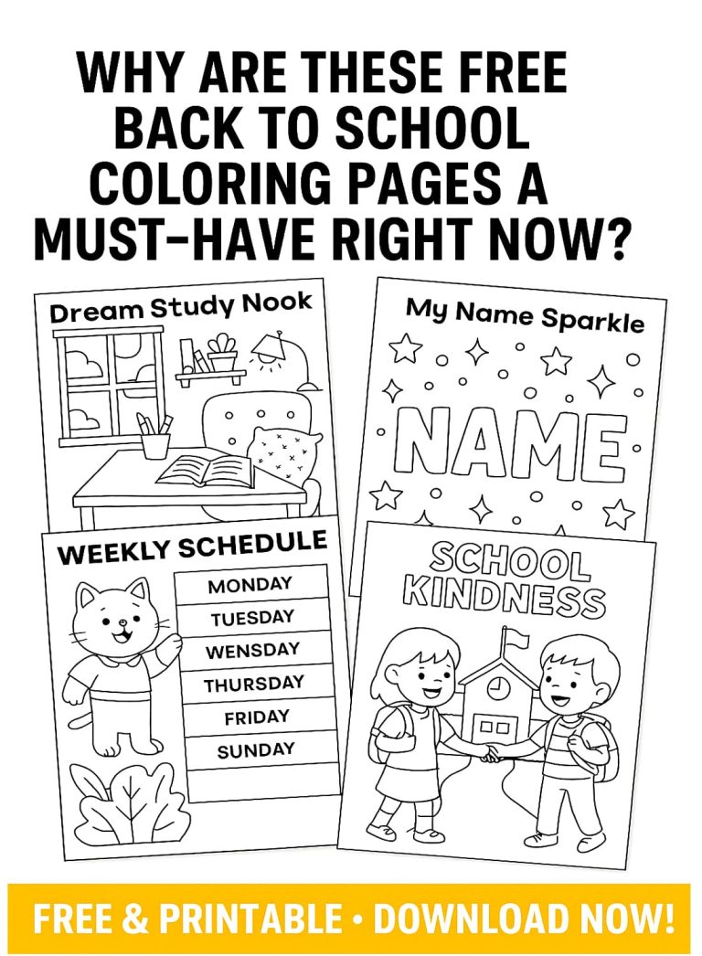 Why Are These FREE Back-to-School Coloring Pages a Must-Have Right Now ...